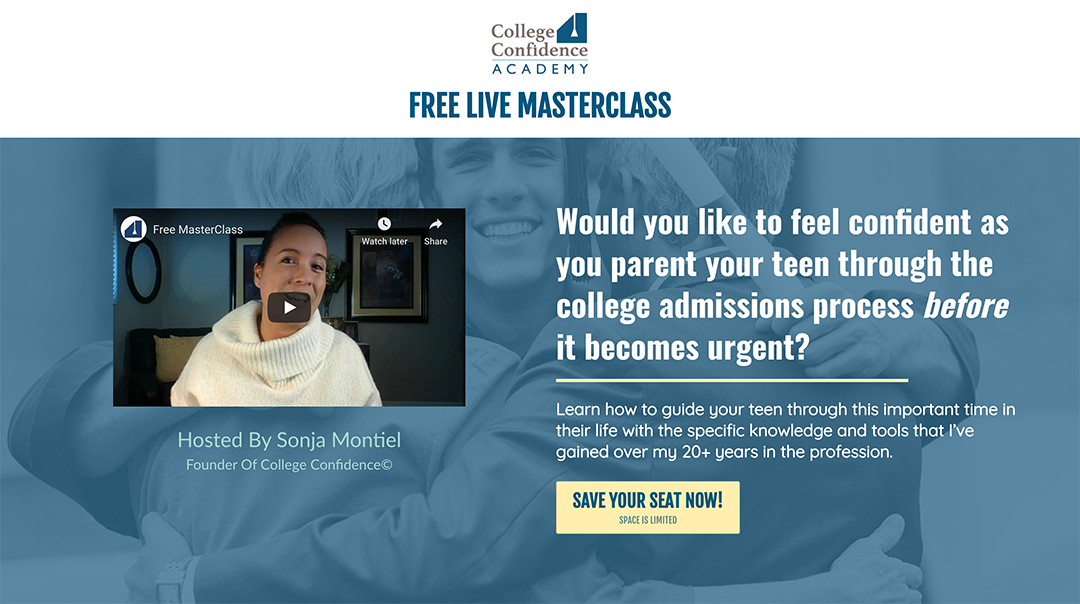 College Confidence Academy Masterclass